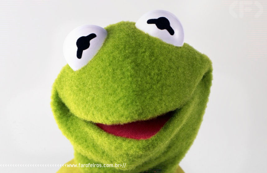 Caco o sapo agora é Kermit... o sapo!