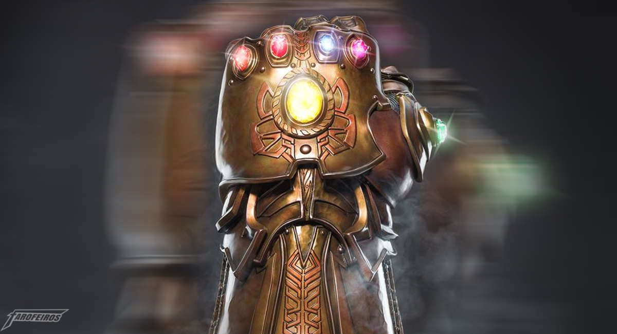 Réplica da Manopla do Infinito do filme Guerra Infinita pela Taurus Studio