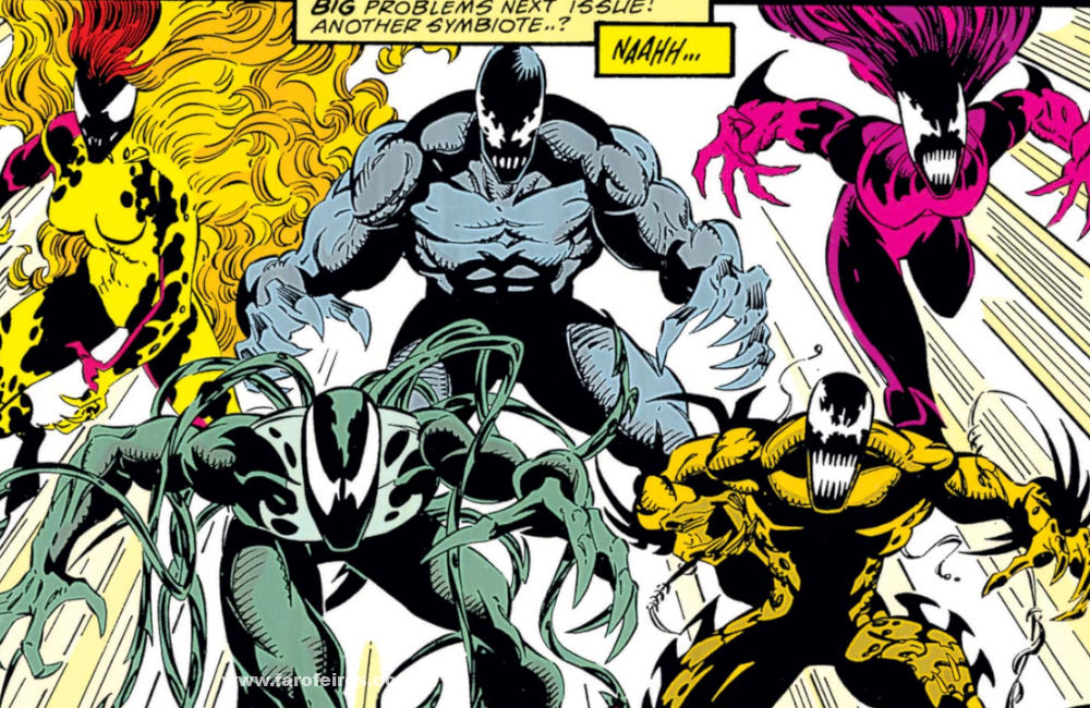 Os simbiontes da Marvel Comics